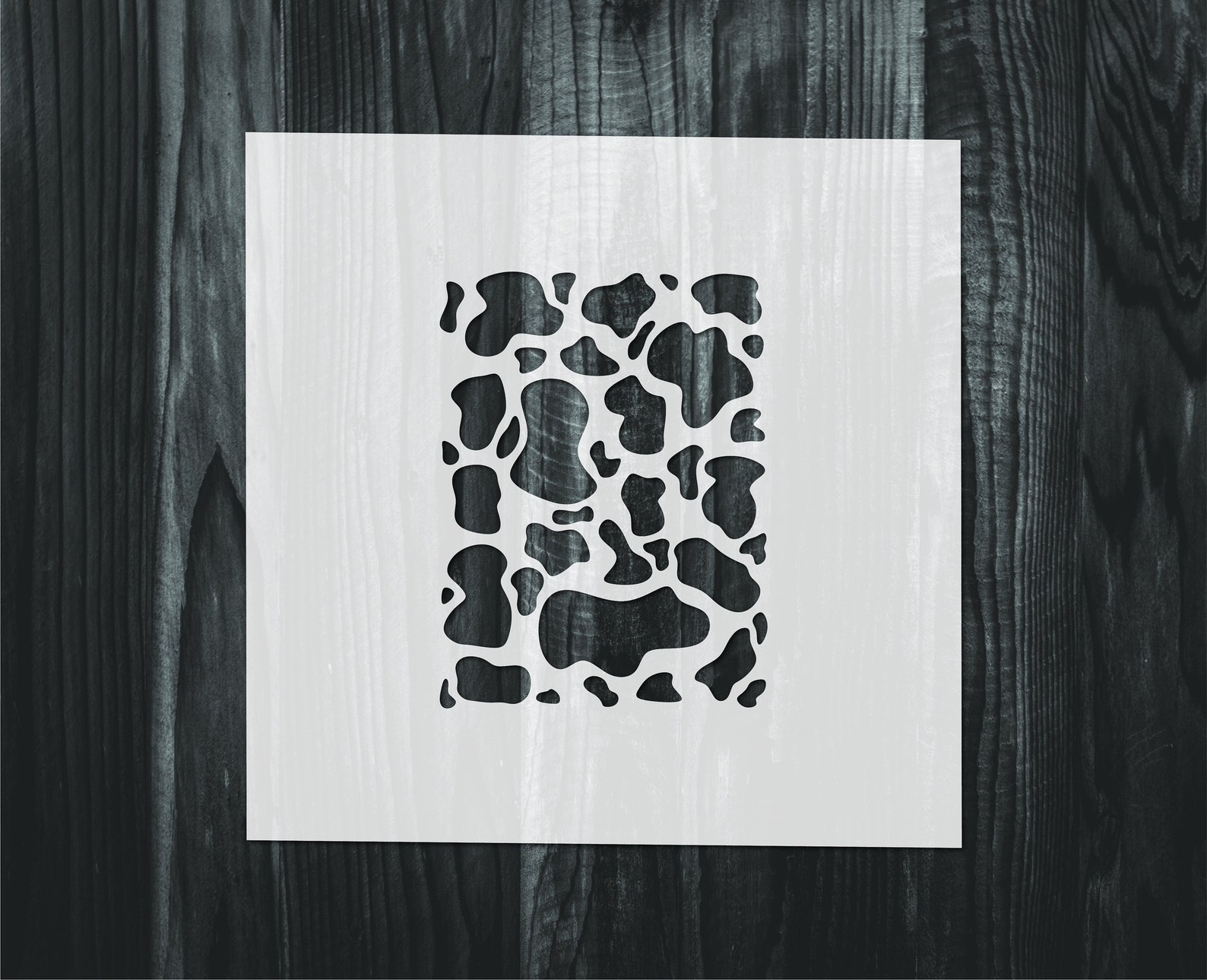 Cow Spots Stencil Mylar Reusable Stencil Stencil FAST - Etsy