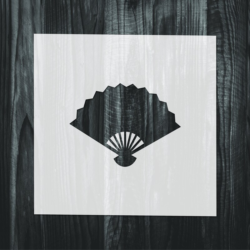 Fan Stamp or Stencil - Etsy