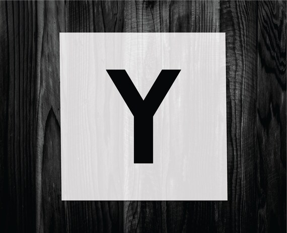 Letter Y Stencil TRIBAL Y" Design Letter Stencil Name Initial Alphabet