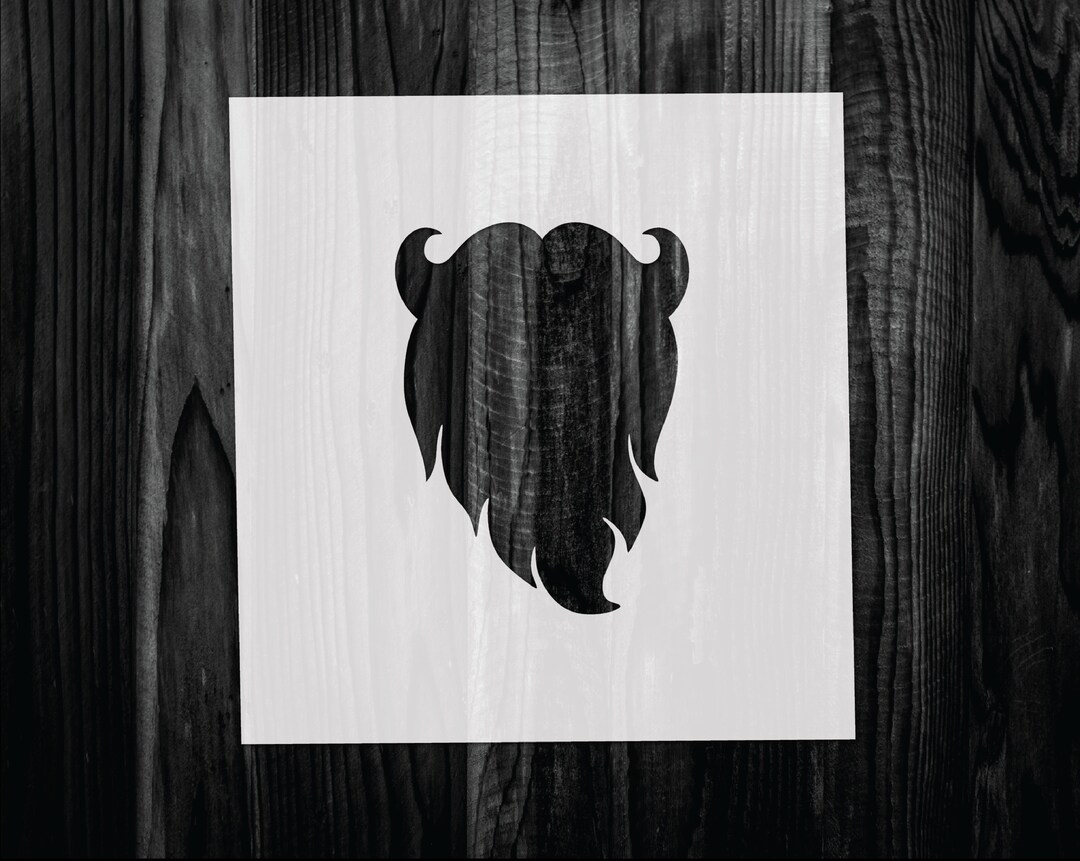 Santa Beard Stencil, Mylar Reusable Stencil, Stencil, FAST SHIPPING - Etsy