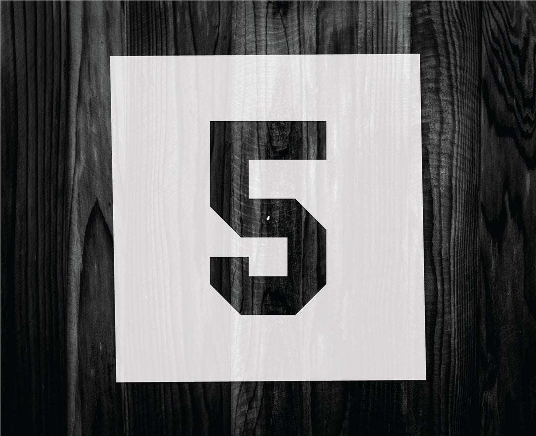 Number 5 Stencil, Mylar Reusable Stencil, Stencil, FAST SHIPPING - Etsy