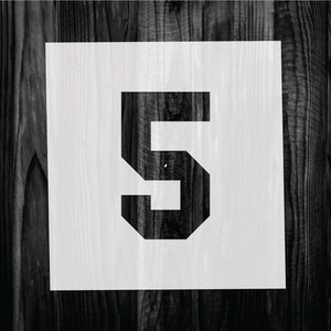 Number 5 Stencil, Mylar Reusable Stencil, Stencil, FAST SHIPPING - Etsy