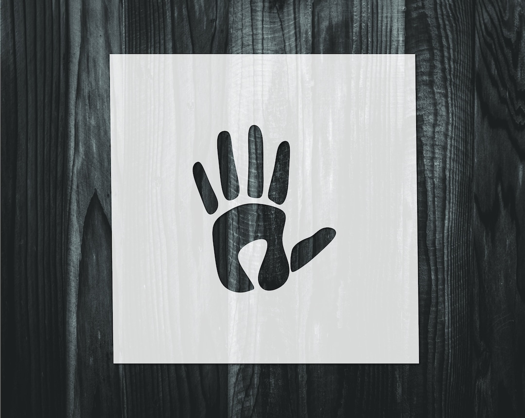 Handprint Stencil, Mylar Reusable Stencil, Stencil, FAST SHIPPING - Etsy