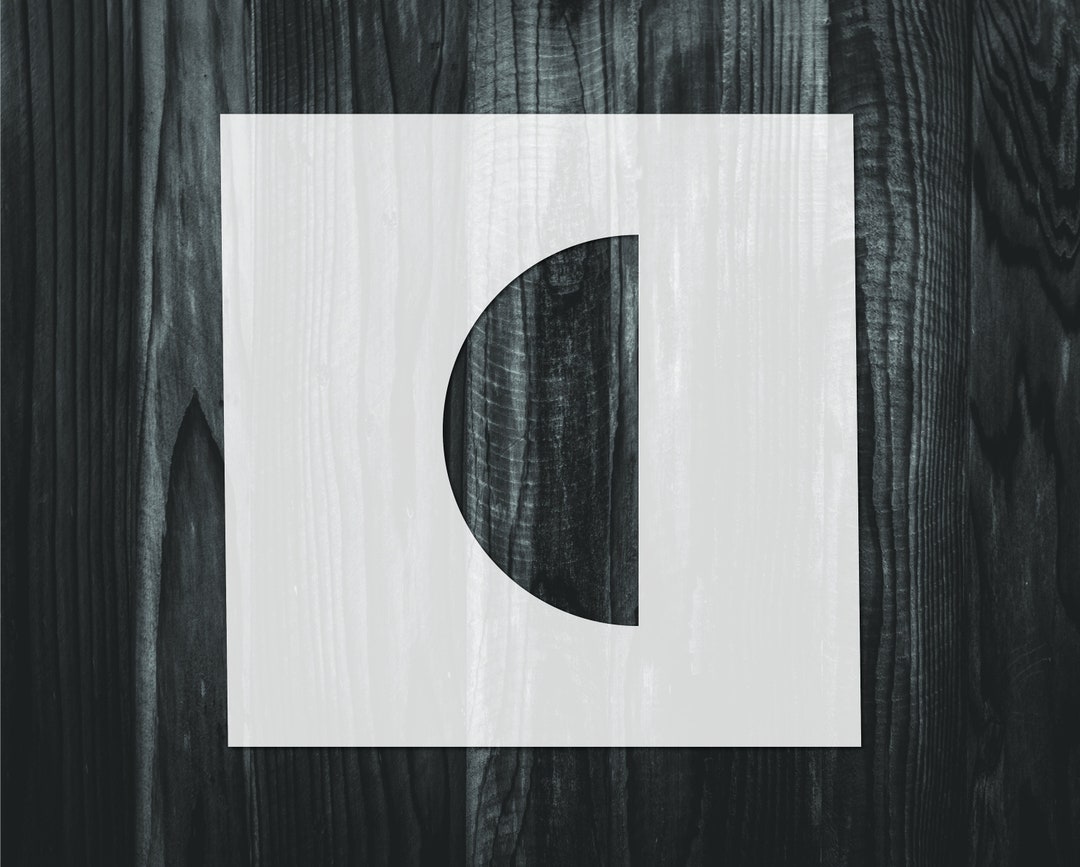 Half Circle Stencil, Mylar Reusable Stencil, Stencil, FAST SHIPPING - Etsy