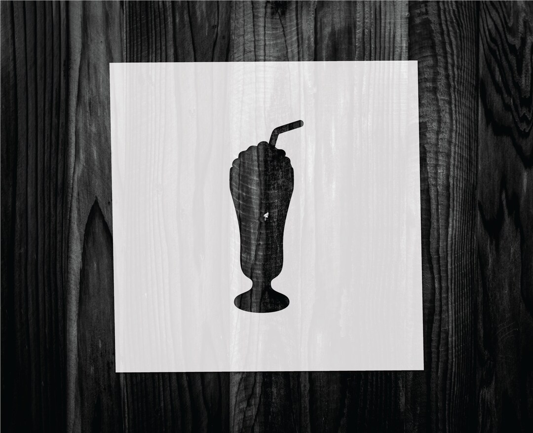 Milkshake Stencil, Mylar Reusable Stencil, Stencil, FAST SHIPPING - Etsy