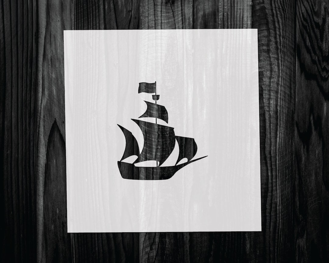 Pirate Ship Stencil, Mylar Reusable Stencil, Stencil, FAST SHIPPING - Etsy