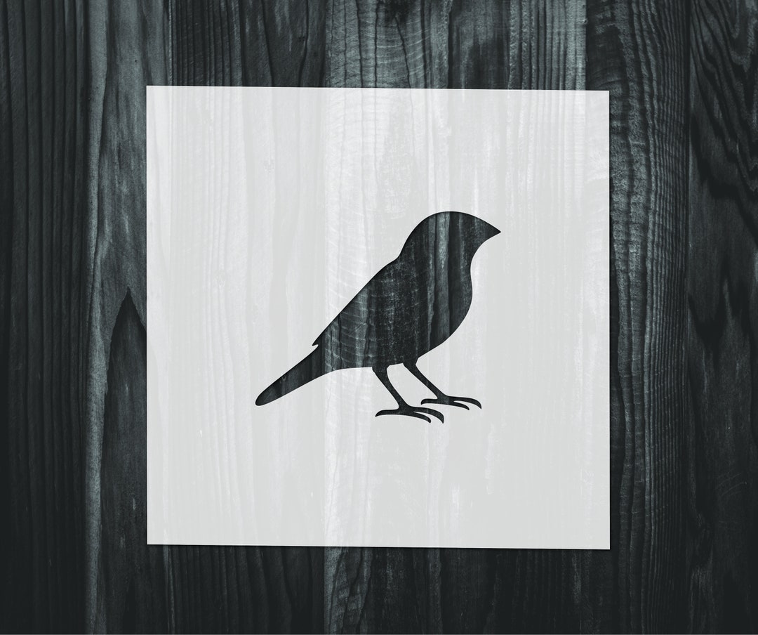 Finch Stencil, Mylar Reusable Stencil, Stencil, FAST SHIPPING - Etsy