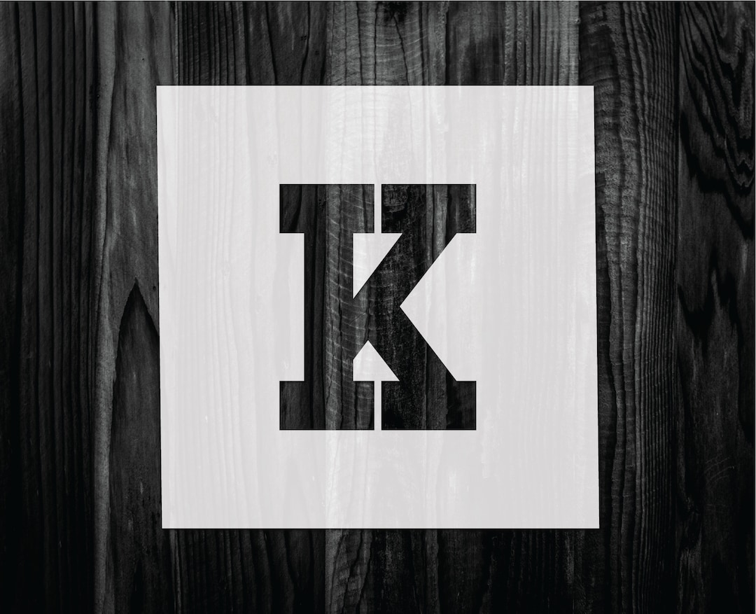 Letter K Stencil, Mylar Reusable Stencil, Stencil, FAST SHIPPING - Etsy