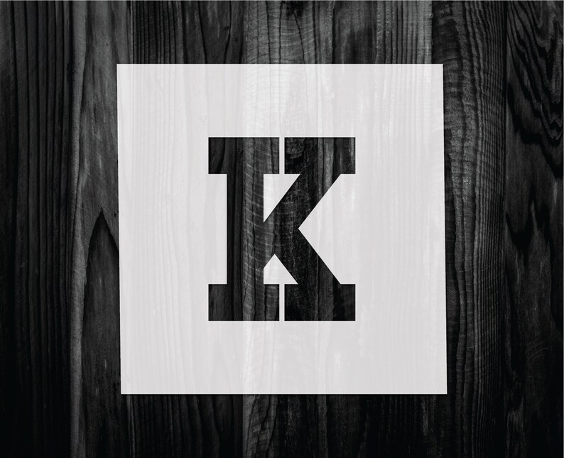 Letter K Stencil Mylar Reusable Stencil Stencil FAST - Etsy