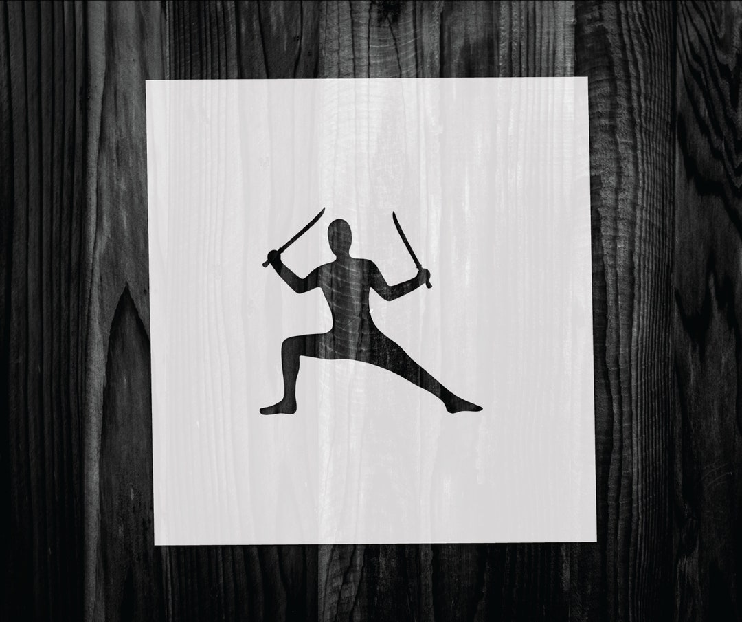 Ninja Stencil, Mylar Reusable Stencil, Stencil, FAST SHIPPING - Etsy