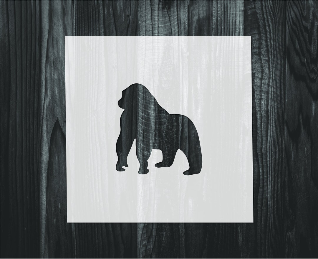 Gorilla Stencil, Mylar Reusable Stencil, Stencil, FAST SHIPPING - Etsy