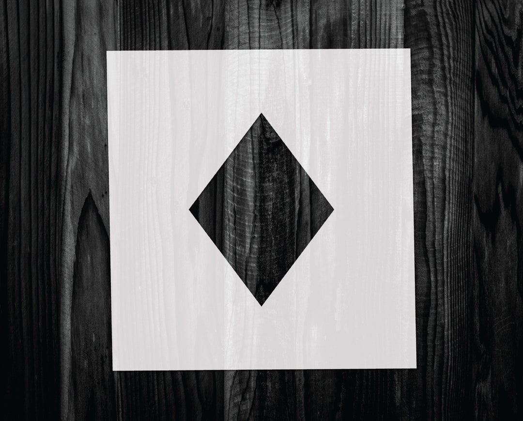 Rhombus Stencil, Mylar Reusable Stencil, Stencil, FAST SHIPPING - Etsy