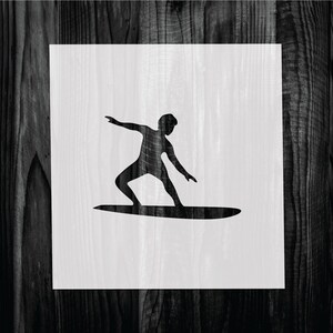 Surfer Stencil, Mylar Reusable Stencil, Stencil, FAST SHIPPING - Etsy