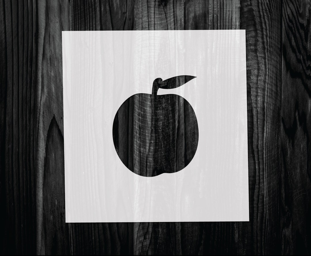 Peach Stencil: Reusable Mylar Template - Etsy