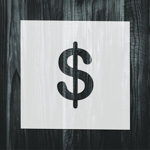 Dollar Sign Stencil, Mylar Reusable Stencil, Stencil, FAST SHIPPING - Etsy