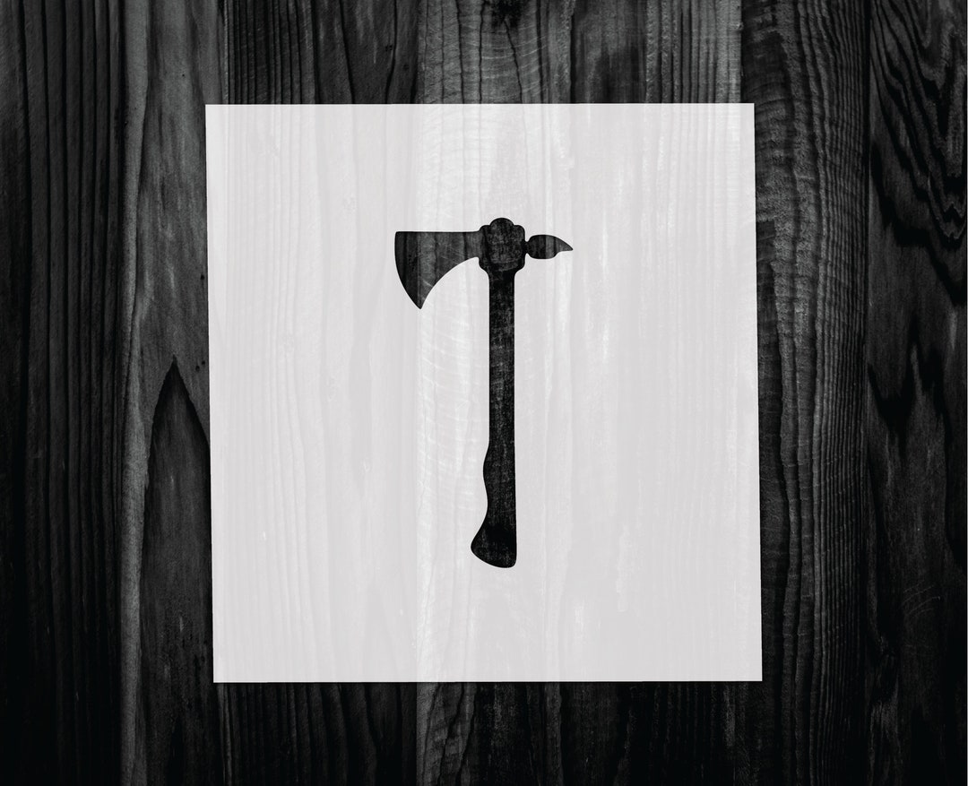 Tomahawk Stencil: Reusable Mylar Template - Etsy