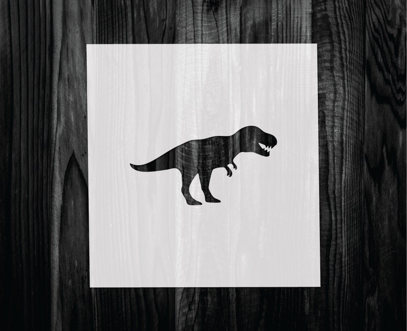 T Rex Stencil Mylar Reusable Stencil Stencil FAST SHIPPING - Etsy