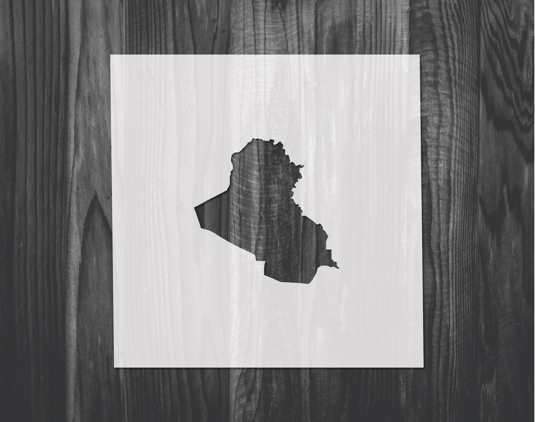 Iraq Stencil, Mylar Reusable Stencil, Stencil, FAST SHIPPING - Etsy