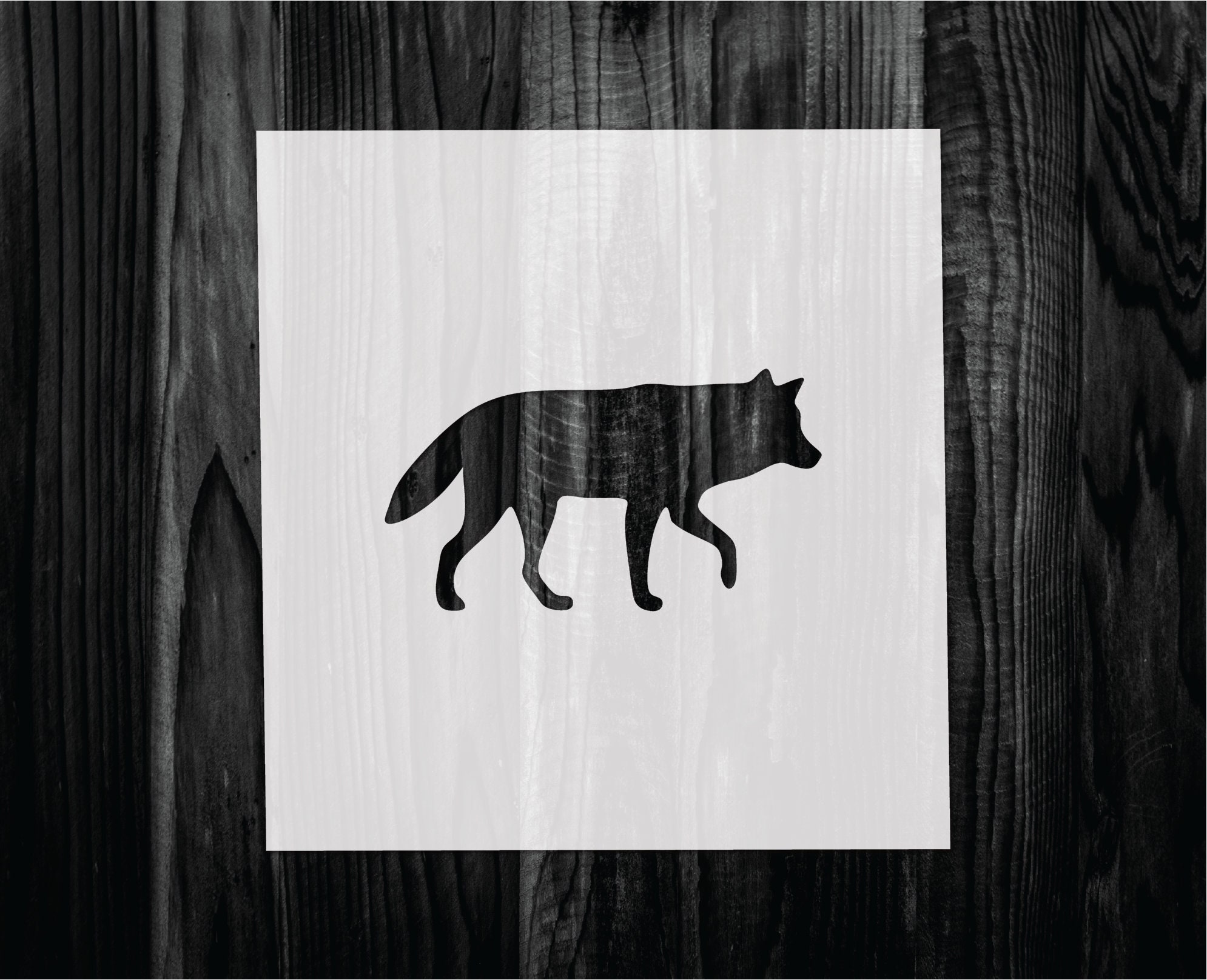 Wolf Stencil Mylar Reusable Stencil Stencil FAST SHIPPING - Etsy