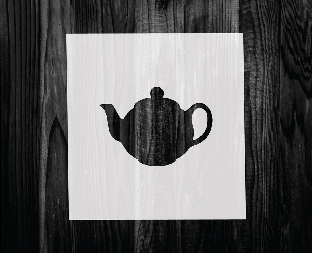 Teapot Stencil, Mylar Reusable Stencil, Stencil, FAST SHIPPING - Etsy