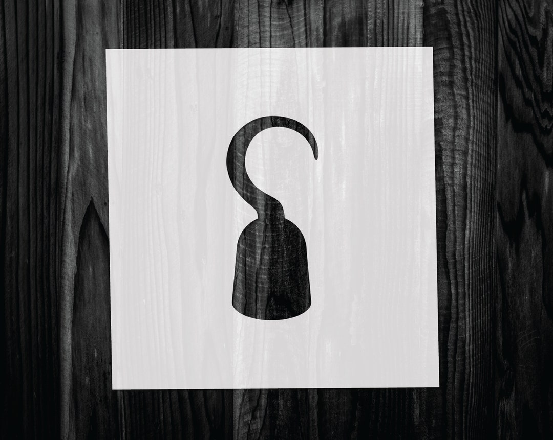 Pirate Hook Stencil, Mylar Reusable Stencil, Stencil, FAST SHIPPING - Etsy