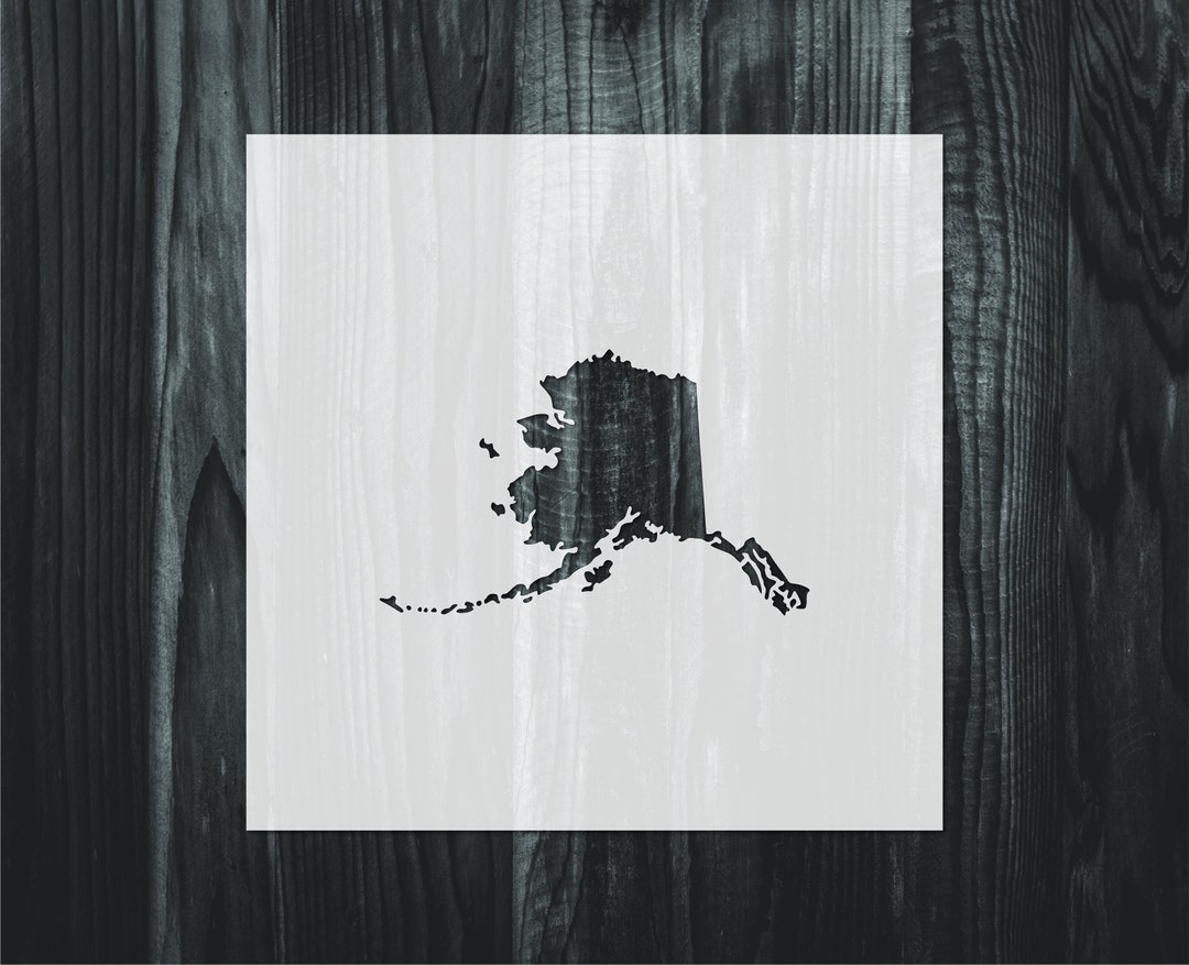 Alaska Stencil: Reusable Mylar Template - Etsy