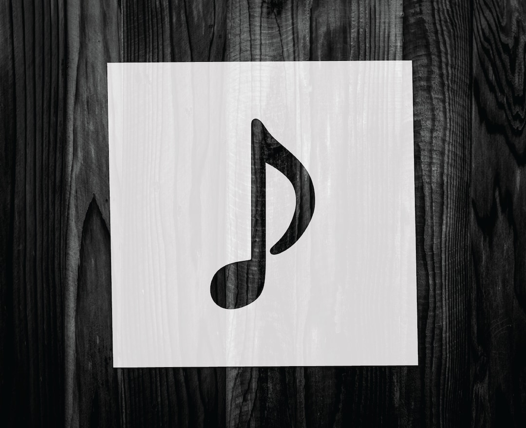 Music Note Stencil, Mylar Reusable Stencil, Stencil, FAST SHIPPING - Etsy