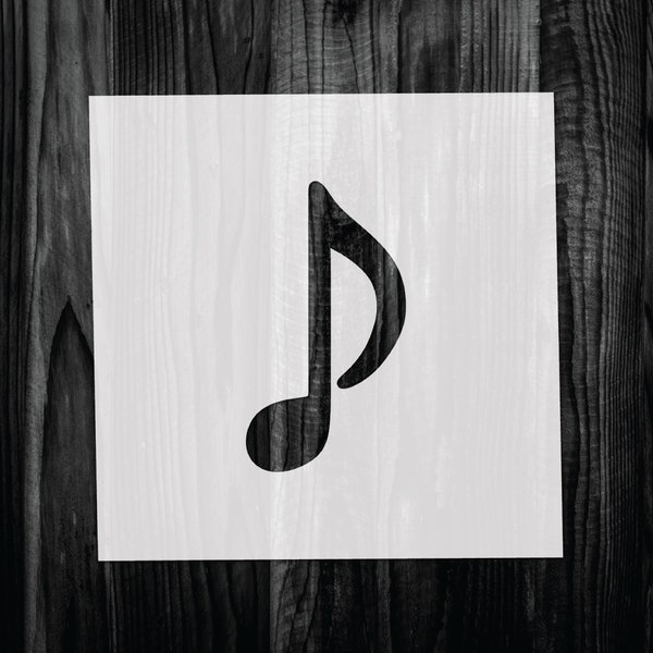 Music Note Stencil - Etsy