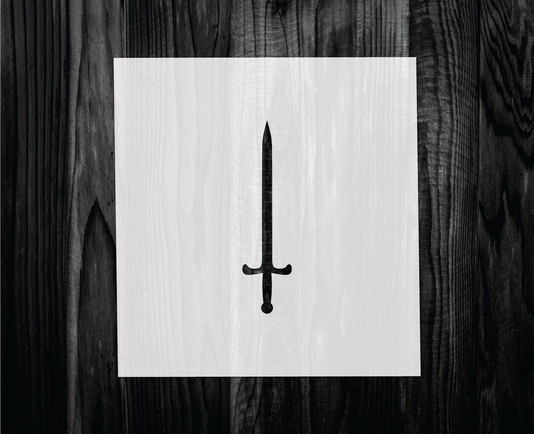 Sword Stencil: Reusable Mylar Template - Etsy