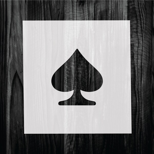Spade Stencil - Etsy