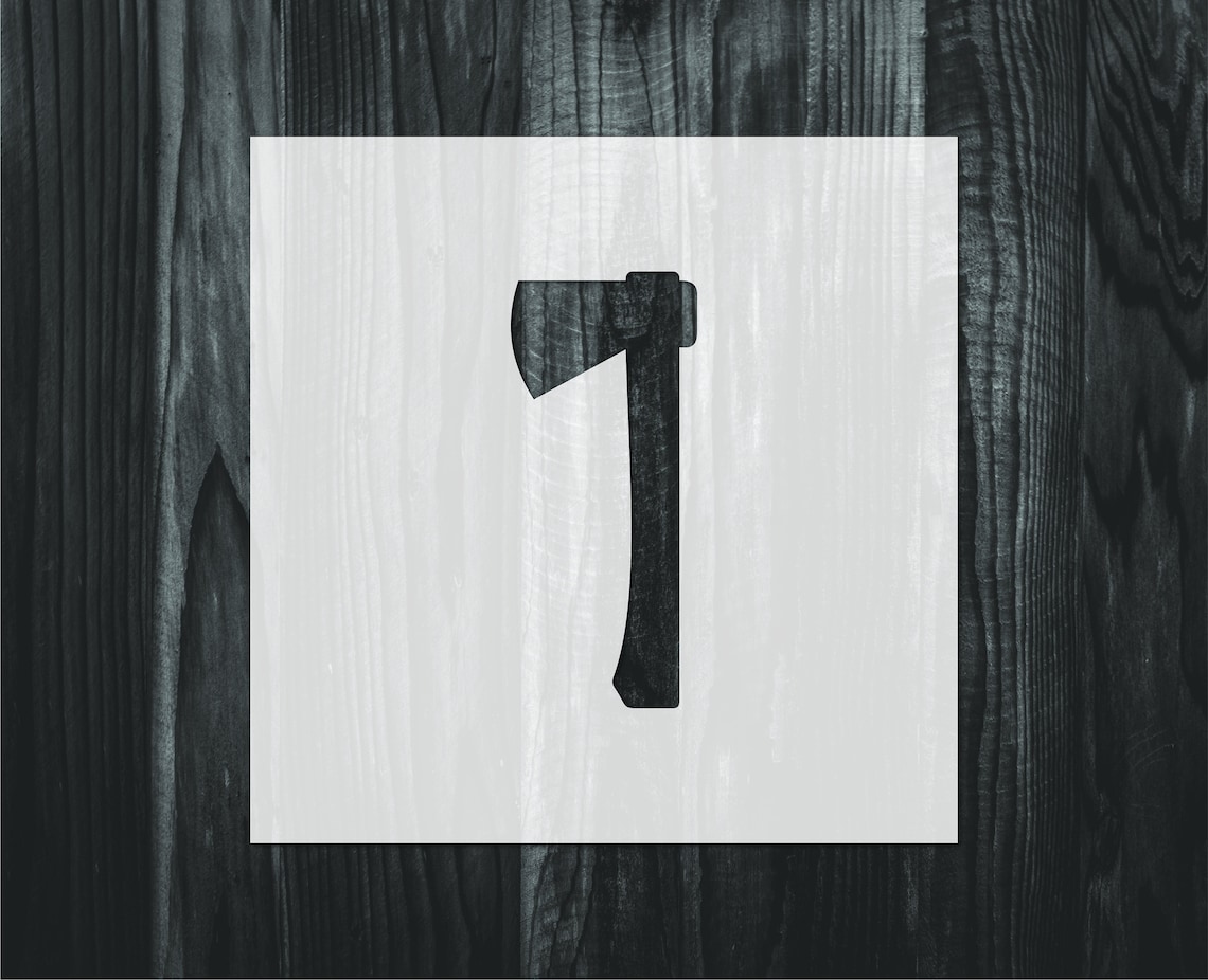 Axe Stencil Mylar Reusable Stencil Stencil FAST SHIPPING - Etsy