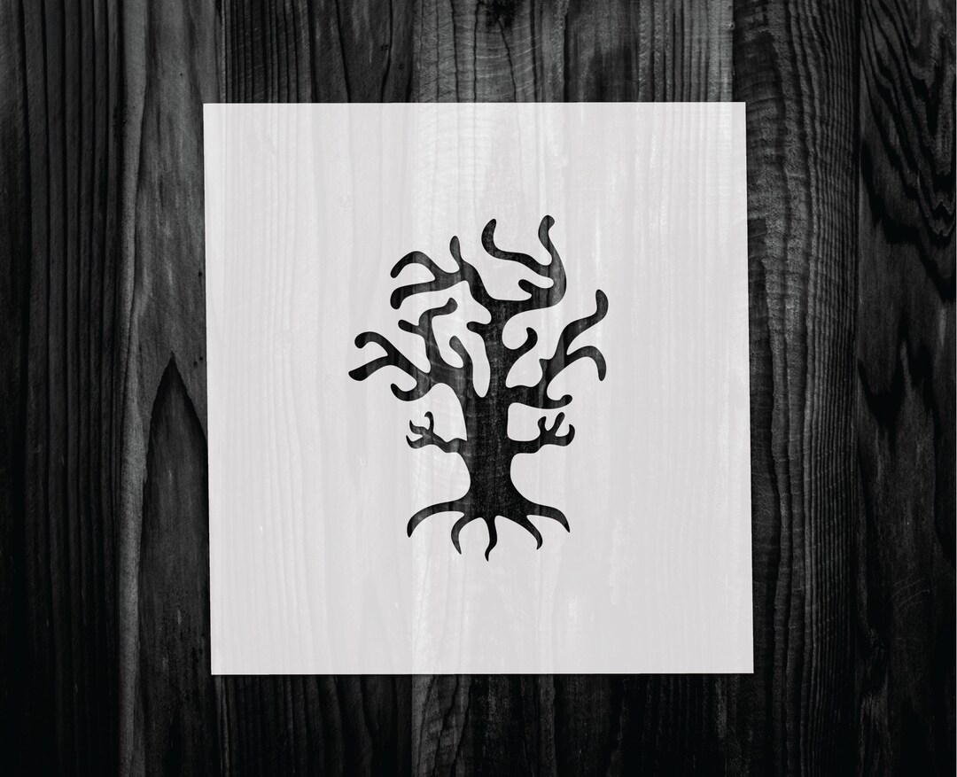 Spooky Tree Stencil: Reusable Mylar Stencil - Etsy