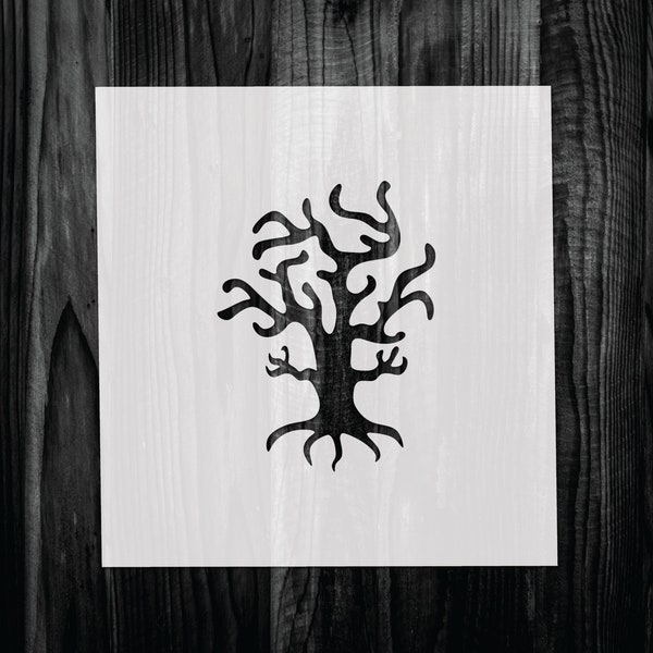 Spooky Tree Stencil - Etsy