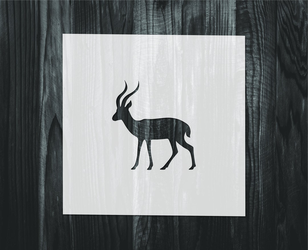 Gazelle Stencil, Mylar Reusable Stencil, Stencil, FAST SHIPPING - Etsy