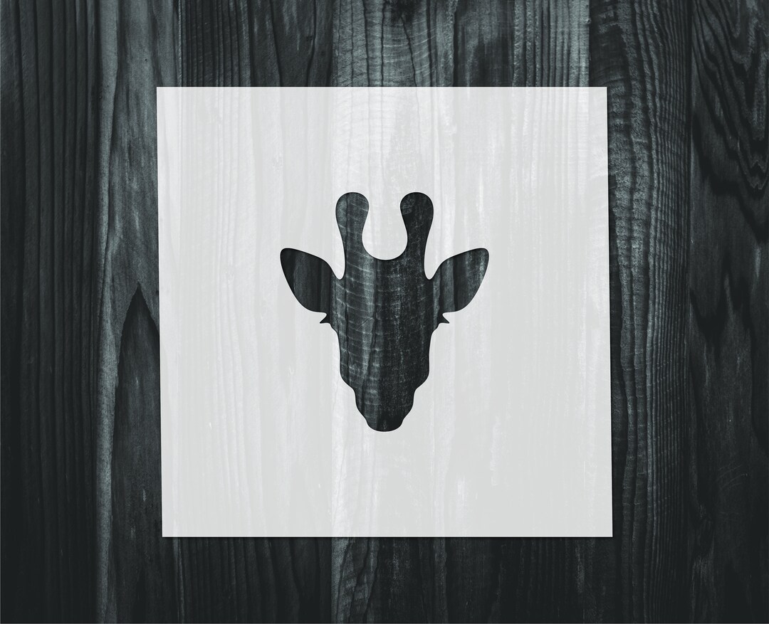 Giraffe Head Stencil, Mylar Reusable Stencil, Stencil, FAST SHIPPING - Etsy