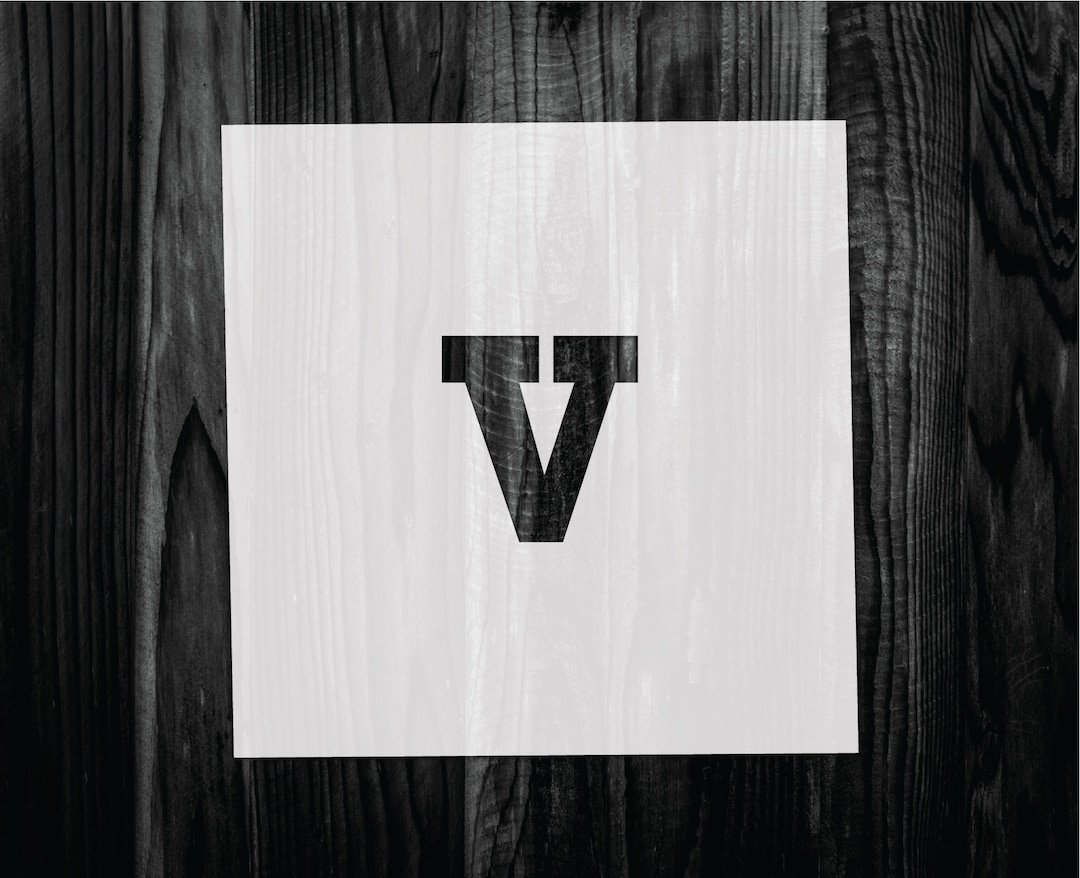 Lowercase V Stencil, Mylar Reusable Stencil, Stencil, FAST SHIPPING - Etsy
