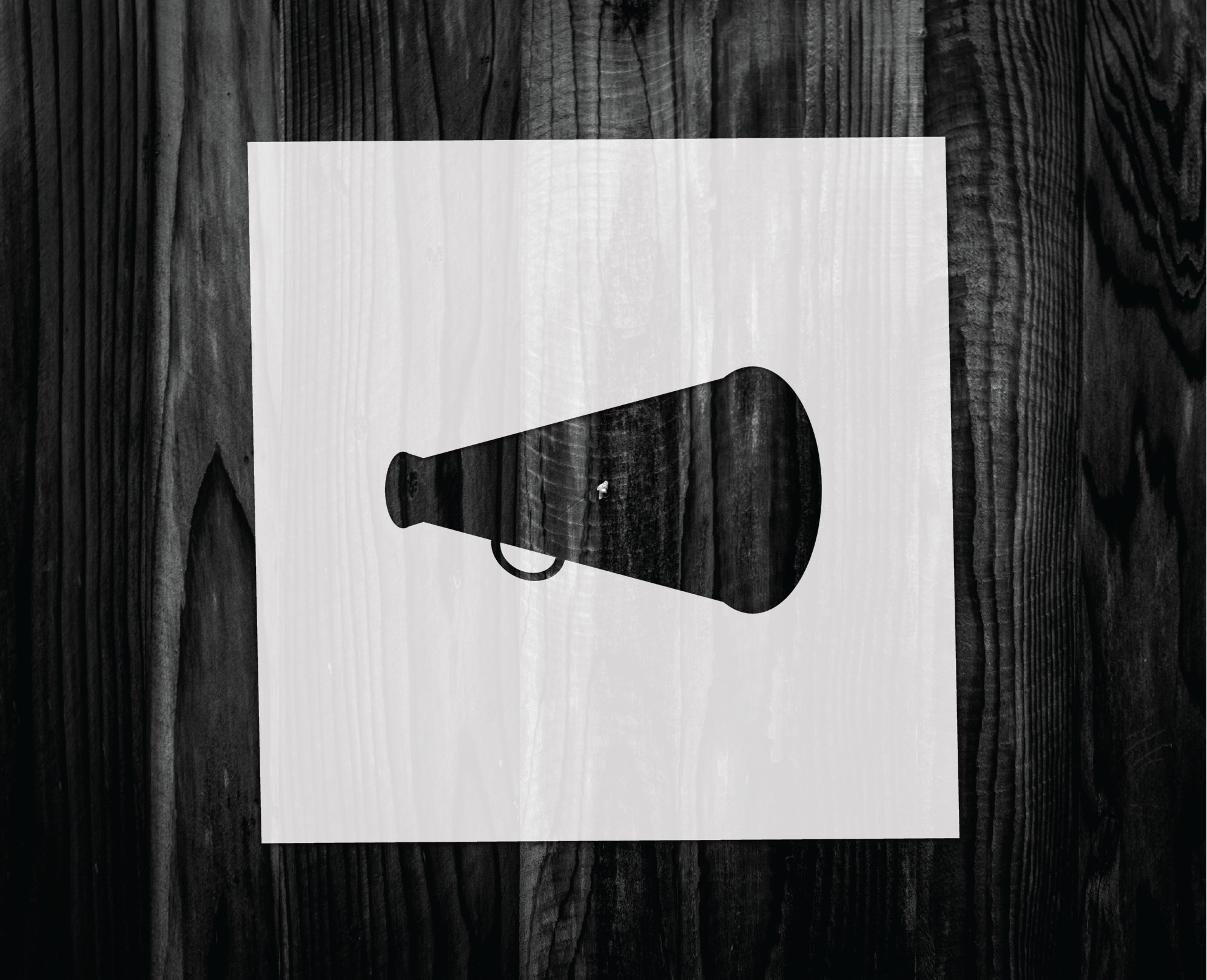 Plantilla de megáfono, Plantilla reutilizable Mylar, Plantilla, ENVÍO RÁPIDO - Etsy México