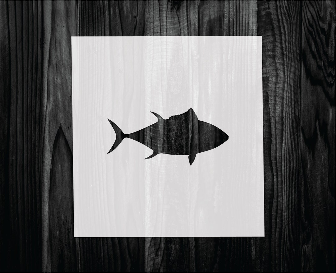 Tuna Stencil: Reusable Mylar Template - Etsy