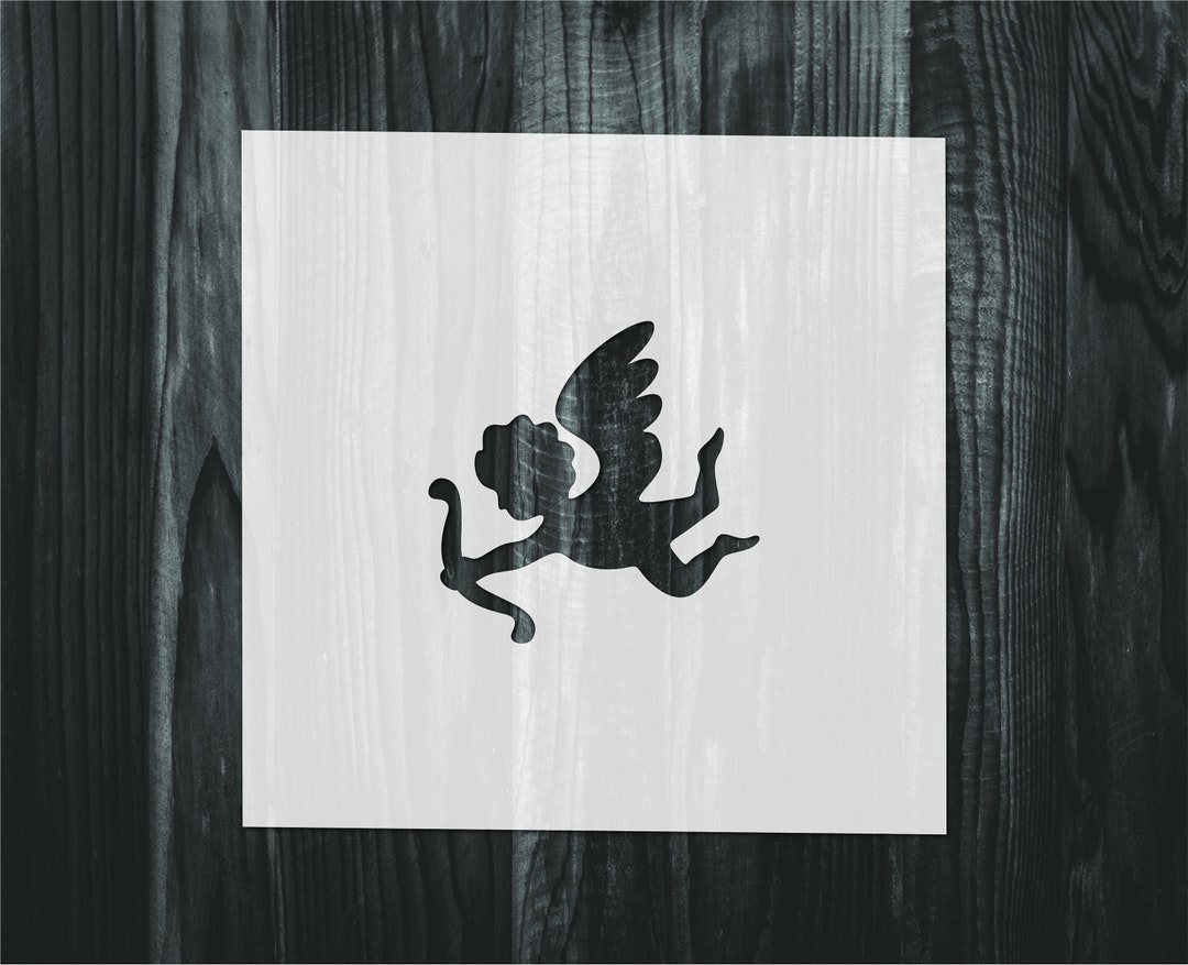 Cupid Stencil, Mylar Reusable Stencil, Stencil, FAST SHIPPING - Etsy