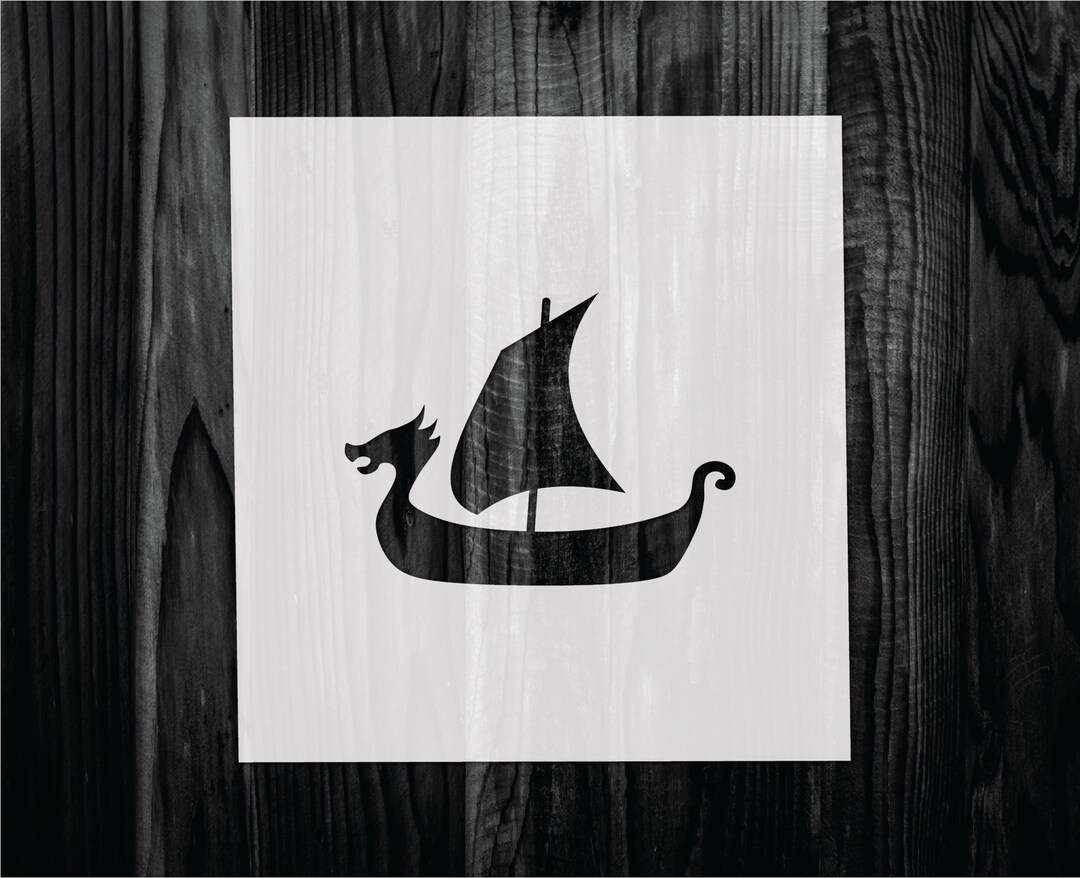 Viking Ship Stencil, Mylar Reusable Stencil, Stencil, FAST SHIPPING - Etsy