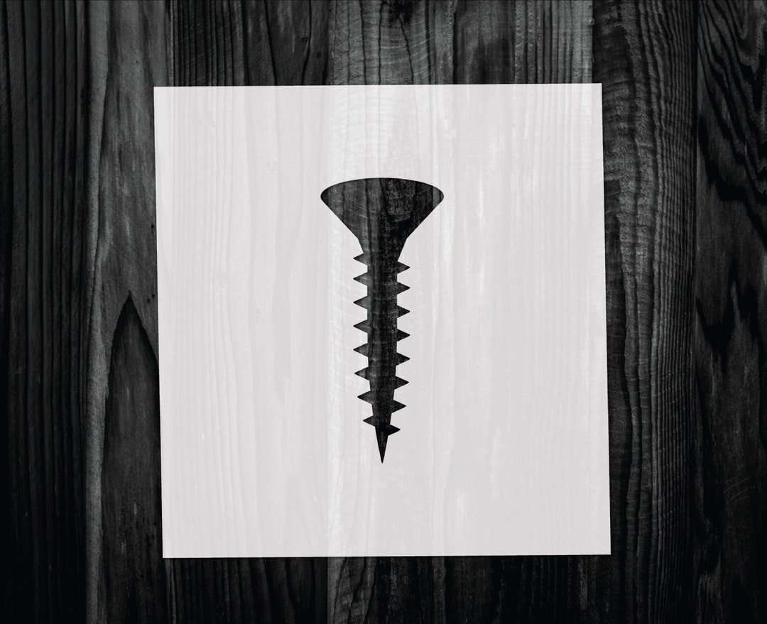 Screw Stencil: Reusable Mylar Template - Etsy