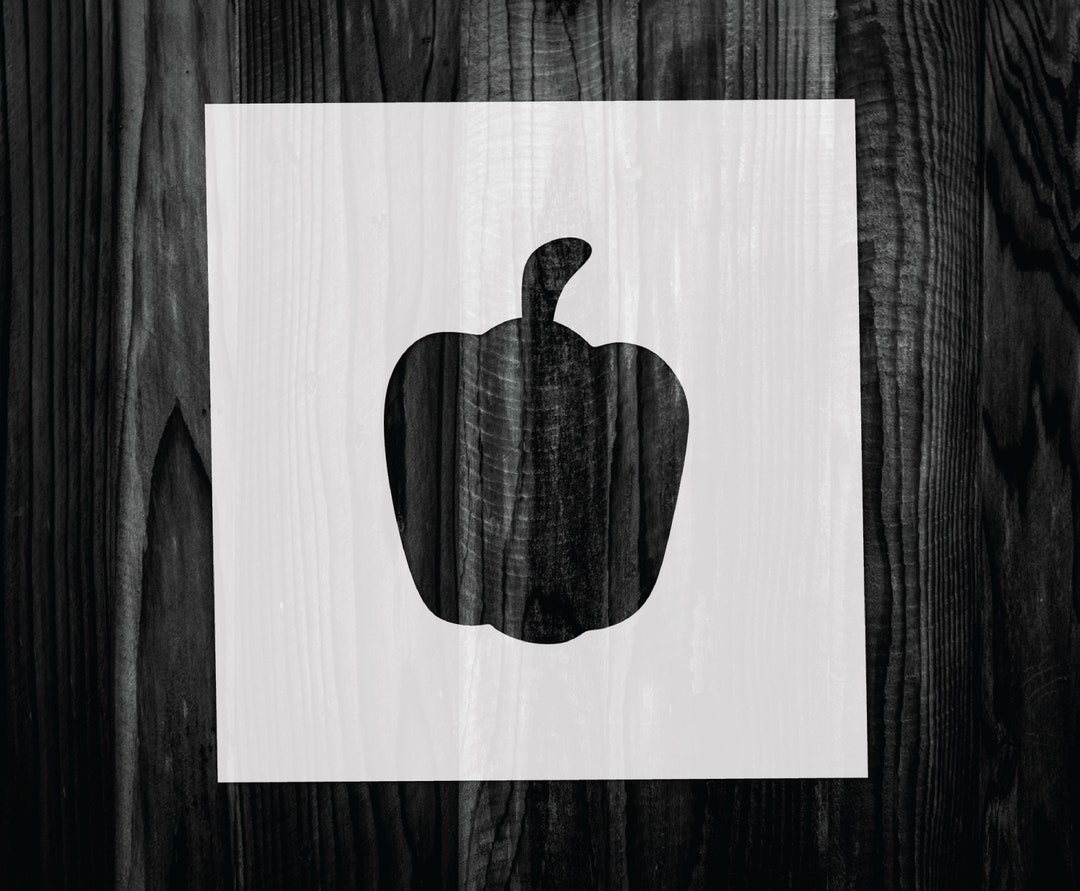 Pepper Stencil, Mylar Reusable Stencil, Stencil, FAST SHIPPING - Etsy