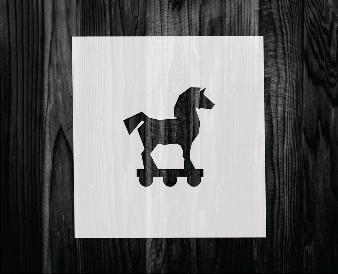 Trojan Horse Stencil, Mylar Reusable Stencil, Stencil, FAST SHIPPING - Etsy