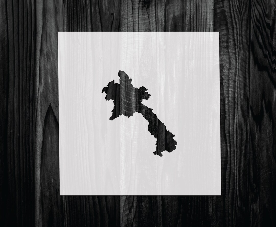 Laos Stencil, Mylar Reusable Stencil, Stencil, FAST SHIPPING - Etsy