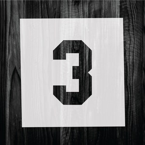 Number 3 Stencil, Mylar Reusable Stencil, Stencil, FAST SHIPPING - Etsy