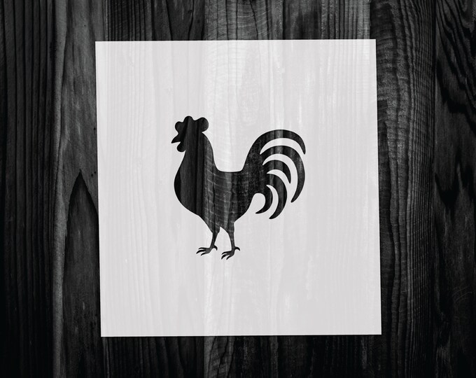 Rooster Stencil: Reusable Mylar Stencil - Etsy