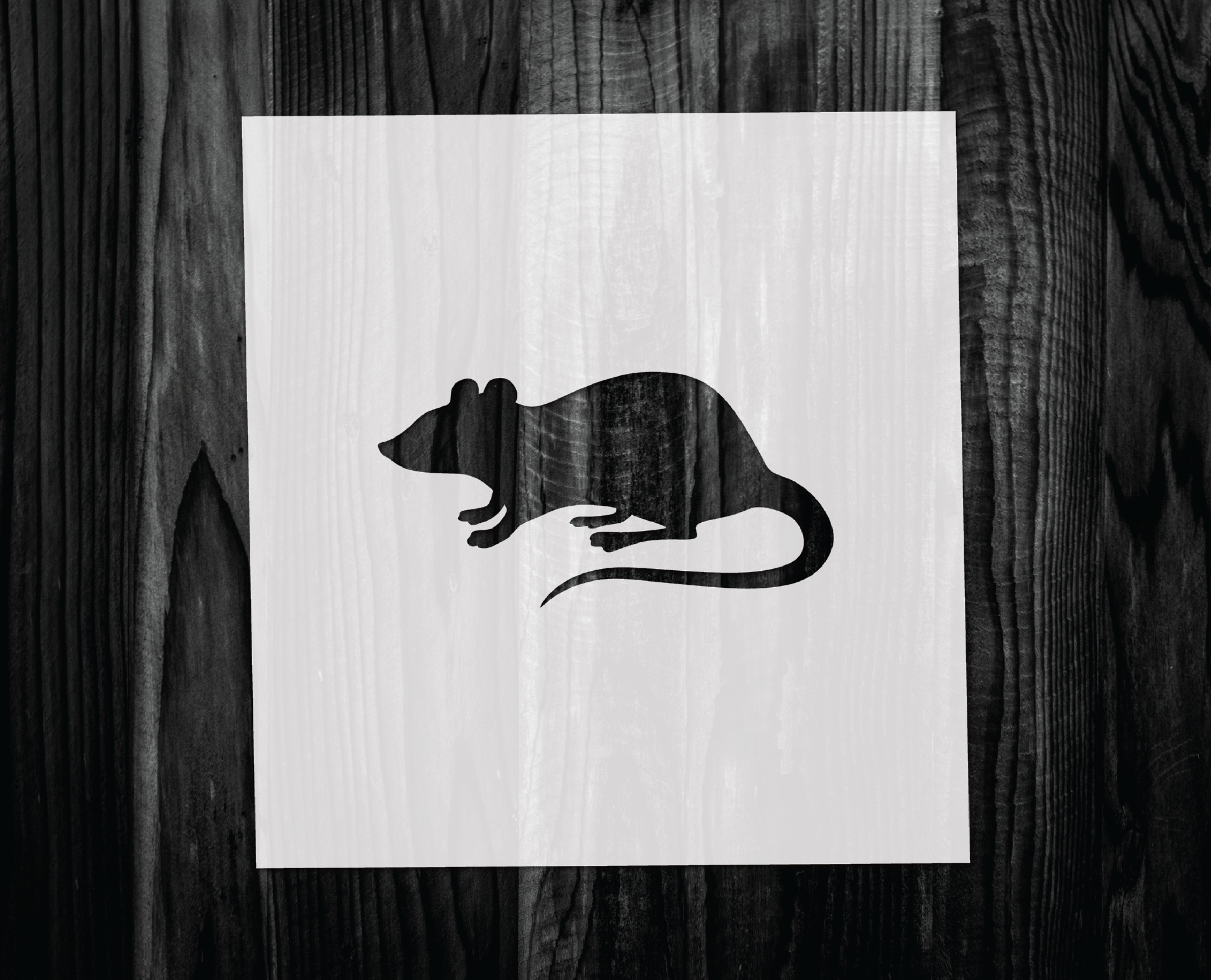 Rat Stencil: Reusable Mylar Template - Etsy