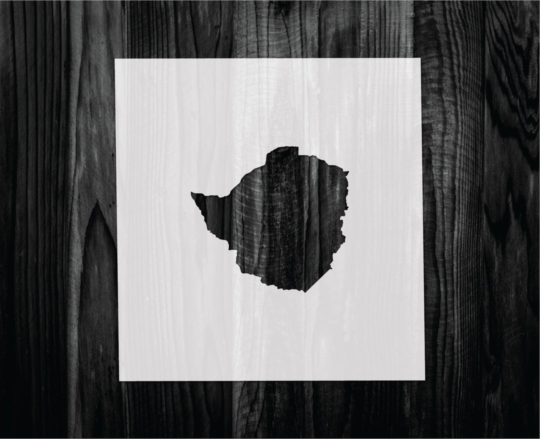 Zimbabwe Map Stencil: Reusable Mylar Template - Etsy