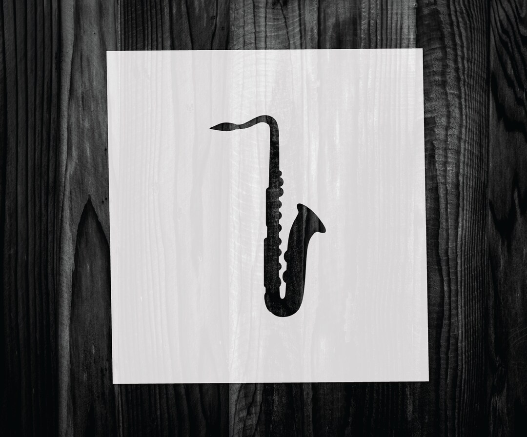 Saxophone Stencil, Mylar Reusable Stencil, Stencil, FAST SHIPPING - Etsy