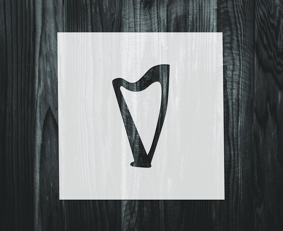 Harp Stencil, Mylar Reusable Stencil, Stencil, FAST SHIPPING - Etsy